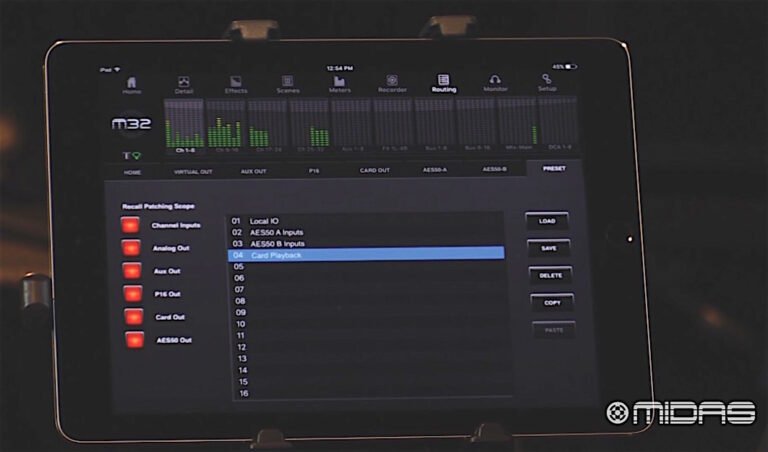 How To: Set-up a Midas M32C and DN32-USB to run a Virtual Soundcheck ...