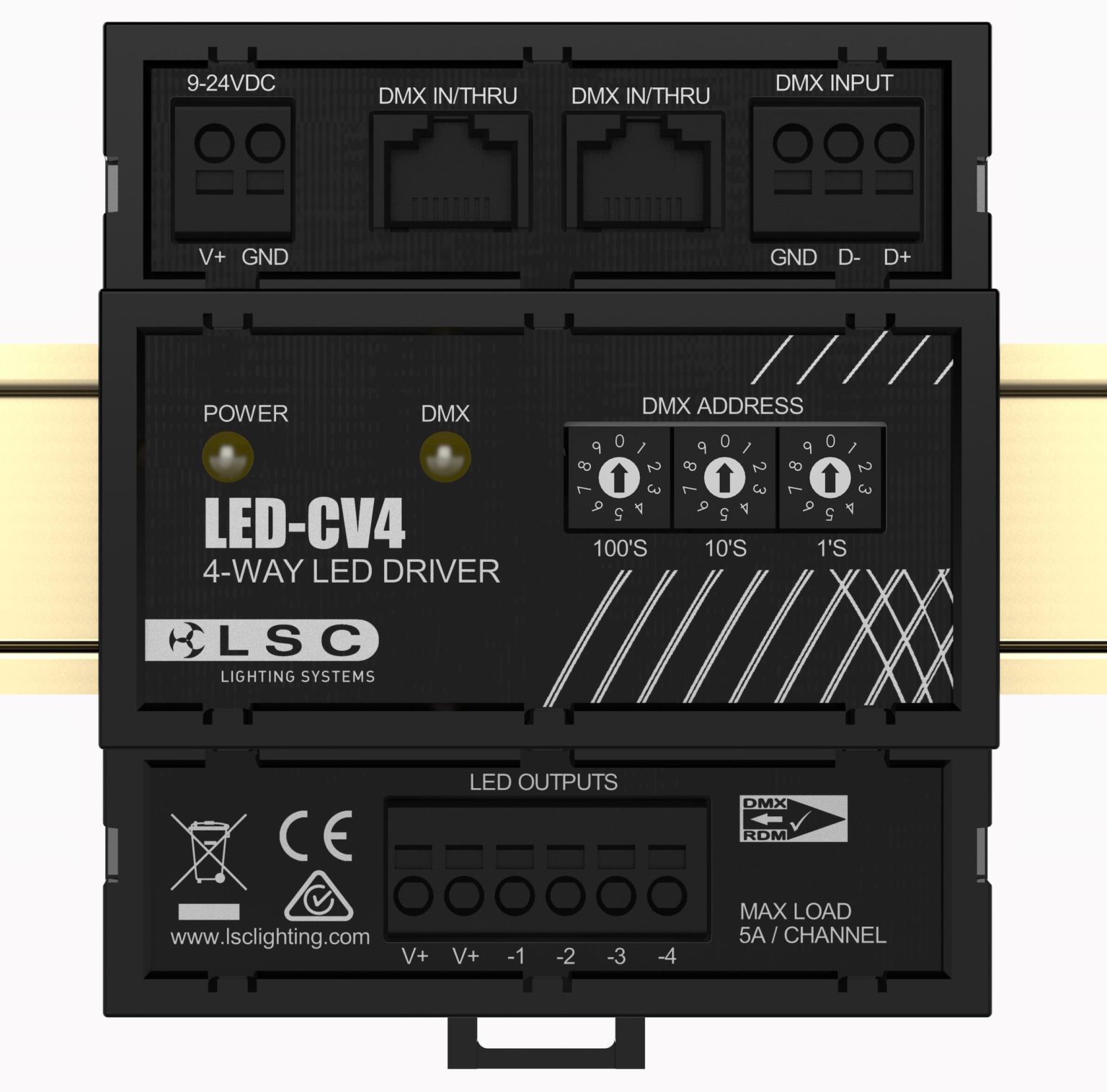 LSC Lighting Systems MDR-DIN & LED-CV4 — CX Network